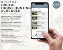 House Hunting Schedule | Real Estate Digital Template – Studio MJA Real ...