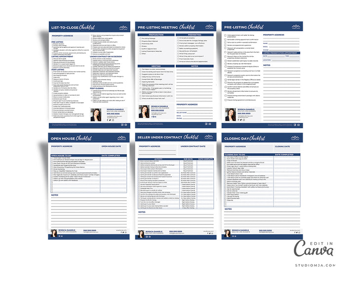 Listing Management Checklist Bundle – Studio MJA Real Estate Marketing