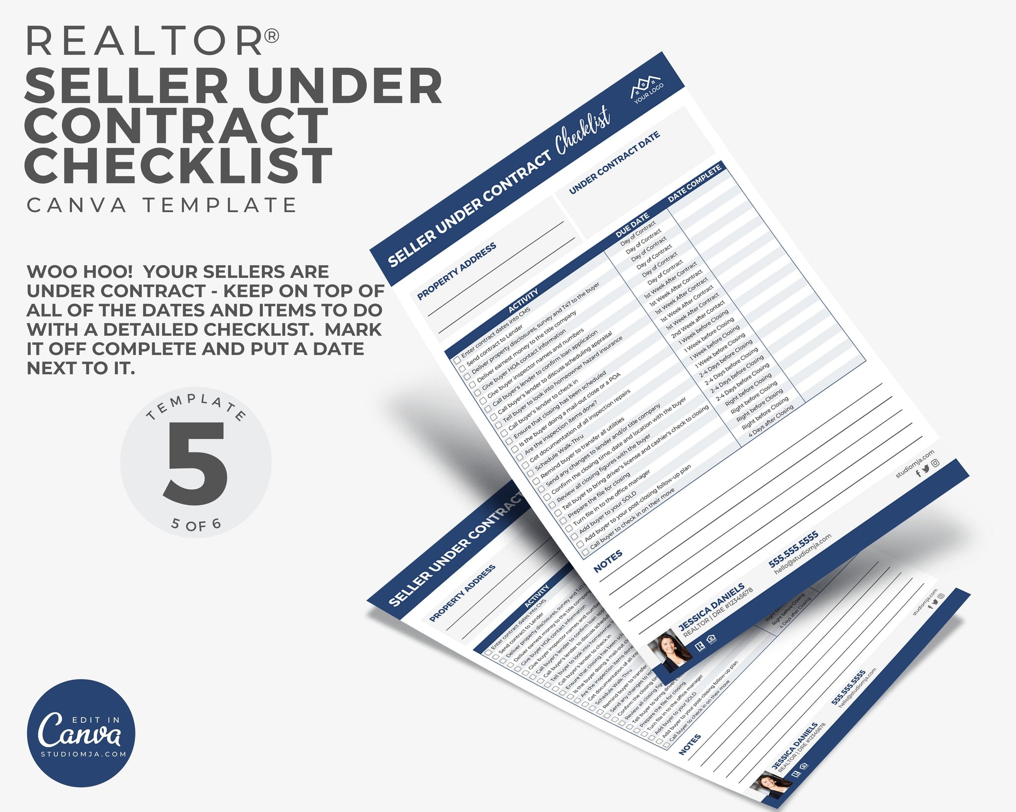 Listing Management Checklist Bundle – Studio MJA Real Estate Marketing