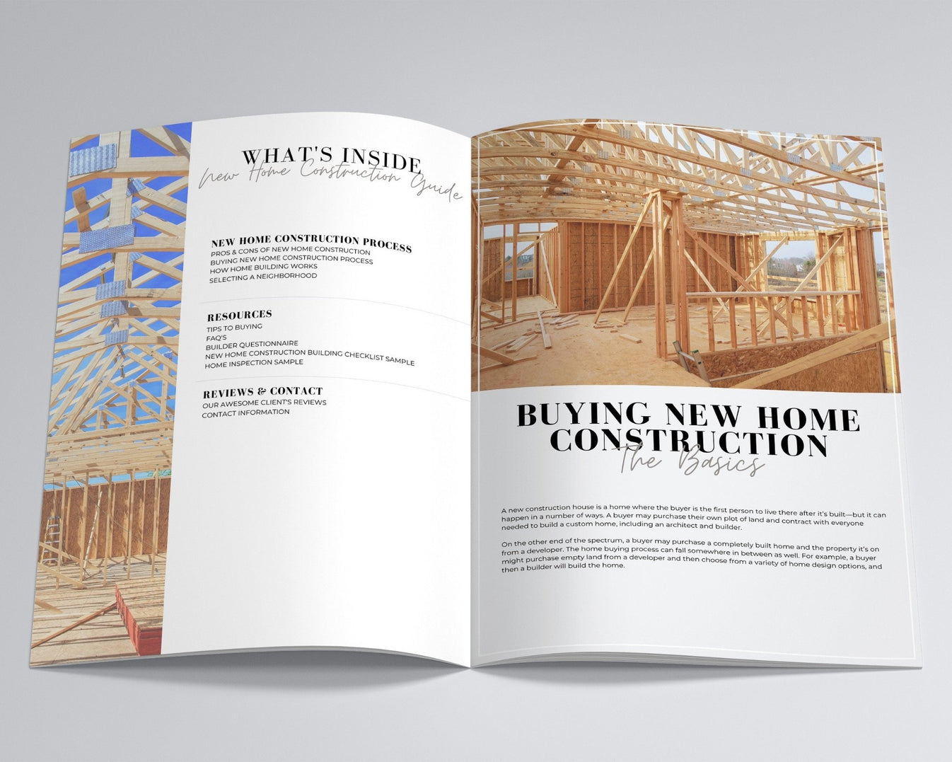 Buyer's New Home Construction Guide | Real Estate Template – Studio MJA ...