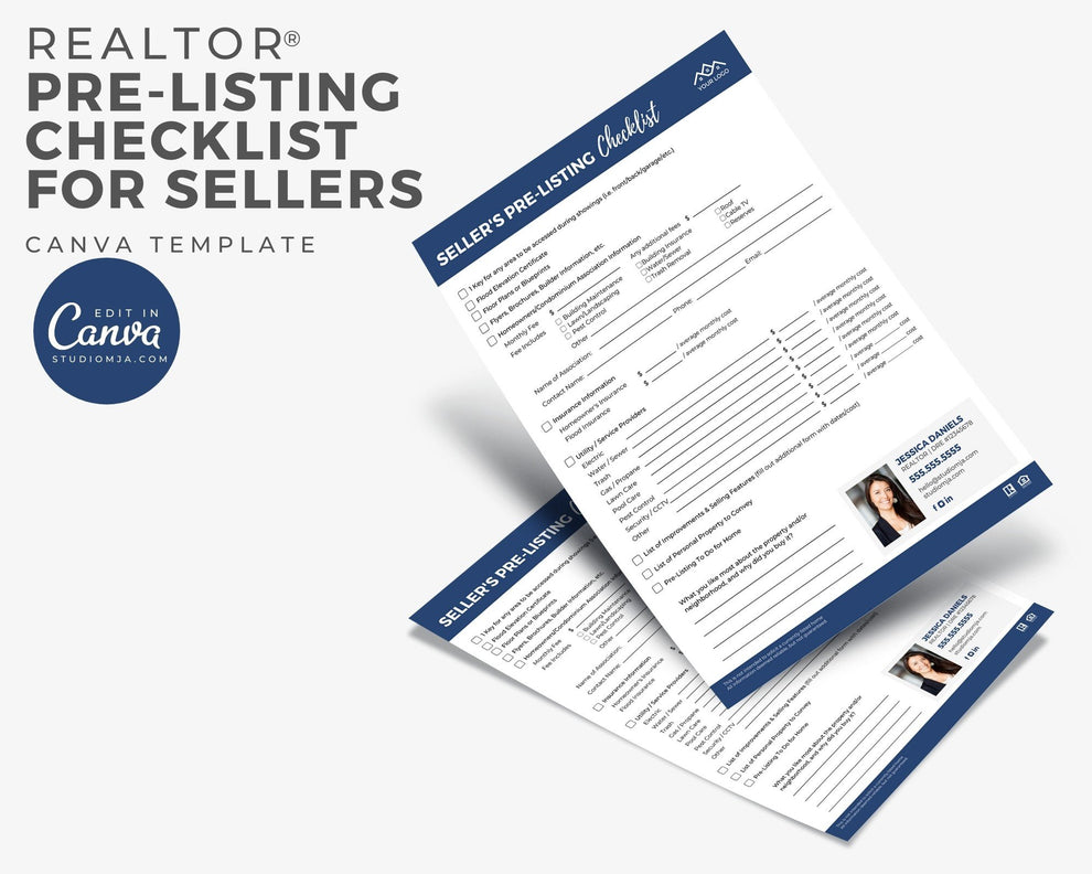 Seller Pre-Listing Checklist Template – Studio MJA Real Estate Marketing