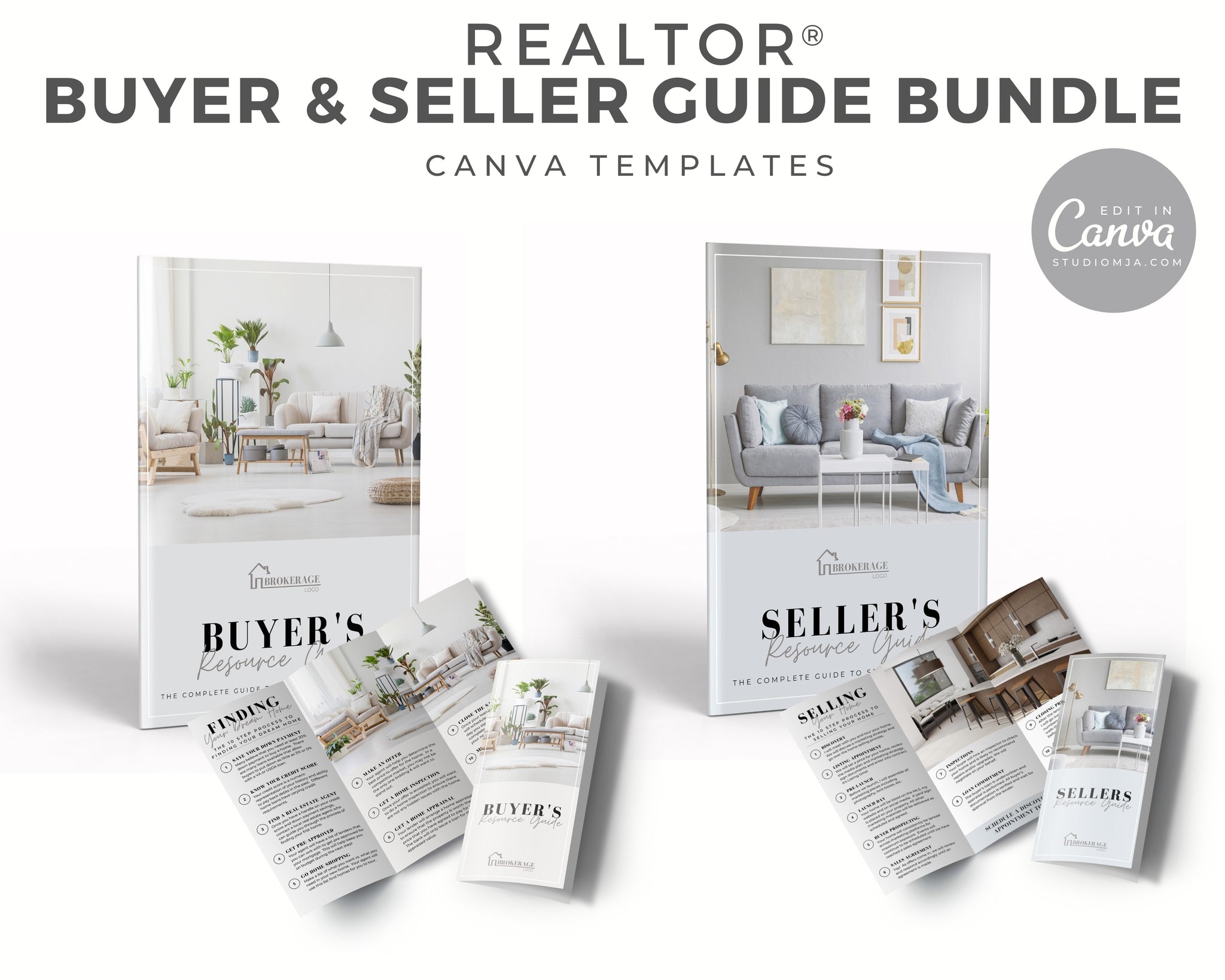 Buyer and Seller Guide BUNDLE | Real Estate Template – Studio MJA Real Estate Marketing