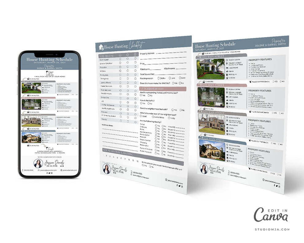House Hunting Template Bundle| Real Estate Template – Studio MJA Real ...