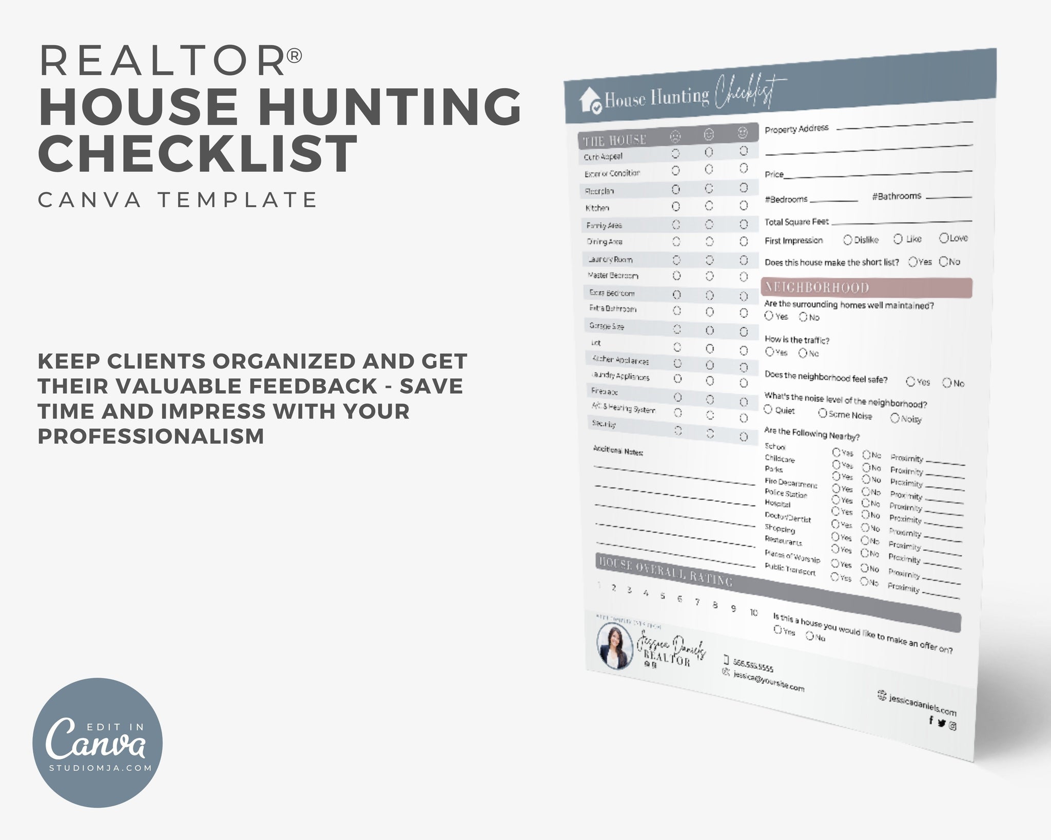 House Hunting Template Bundle| Real Estate Template – Studio MJA Real ...