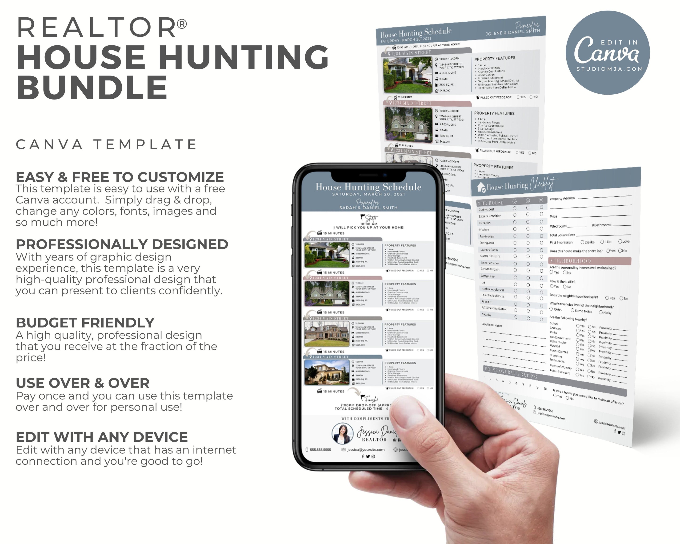House Hunting Template Bundle| Real Estate Template – Studio MJA Real ...