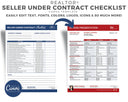 Seller Under Contract Checklist Template – Studio MJA Real Estate Marketing