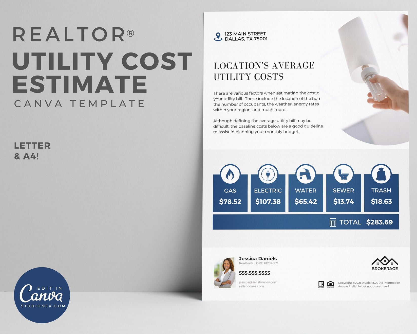 Utility Cost Guide Template – Studio MJA Real Estate Marketing
