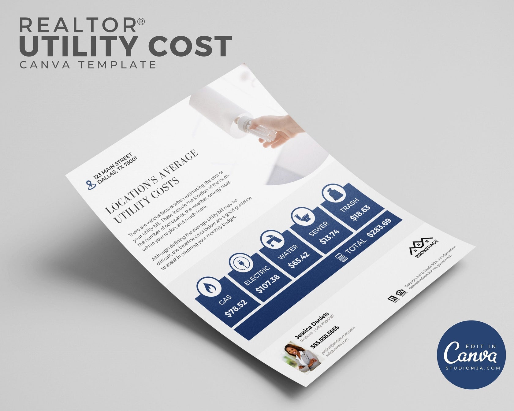 Utility Cost Guide Template – Studio MJA Real Estate Marketing